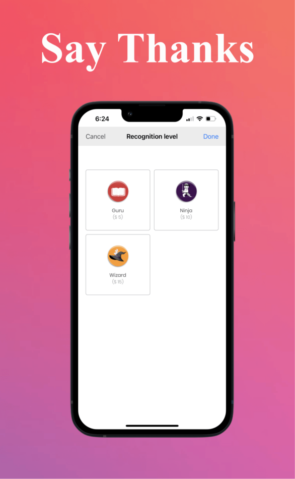 Mobile-app - Thanks
